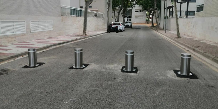 Retractable Bollards Telescopic Bollard Anti Ram Posts