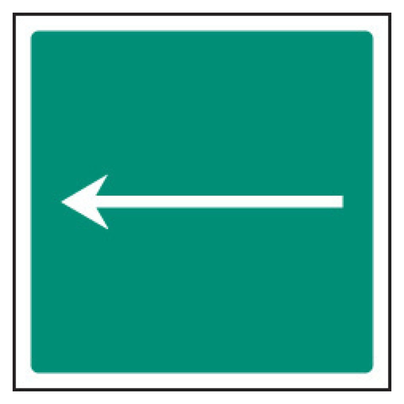 Arrow 180 Degree First Aid Sign | Pittman