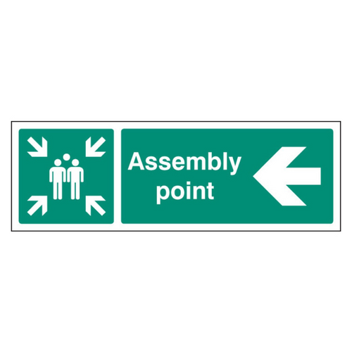 Assembly Point Left Signage | Pittman