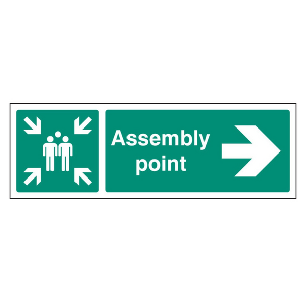 Assembly Point Right Sign | Pittman