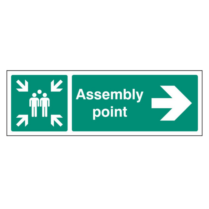 Assembly Point Right Sign | Pittman