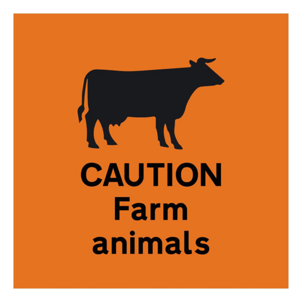 Caution Farm Animals Farm Safety Sign | Pittman