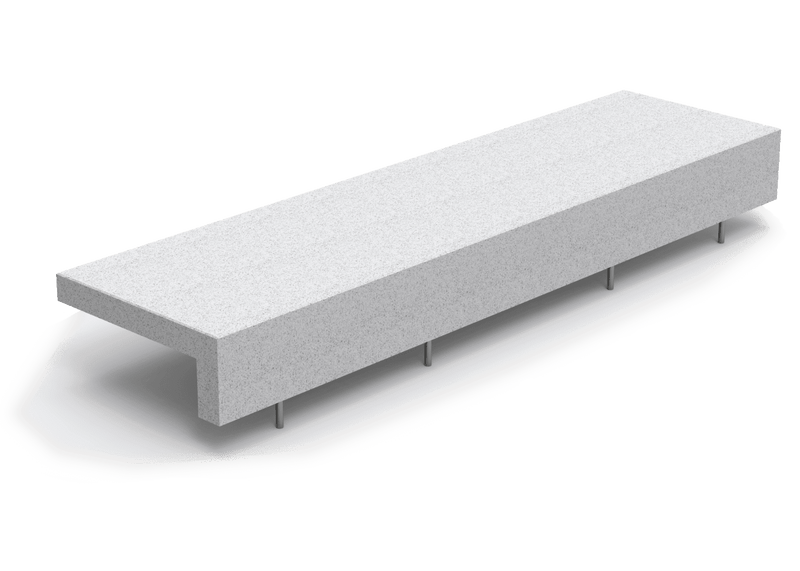Benito Ela Concrete Bench | Pittman