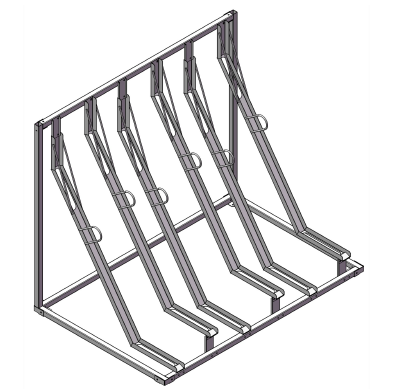 GHP Semi Vertical Bike Rack | Pittman