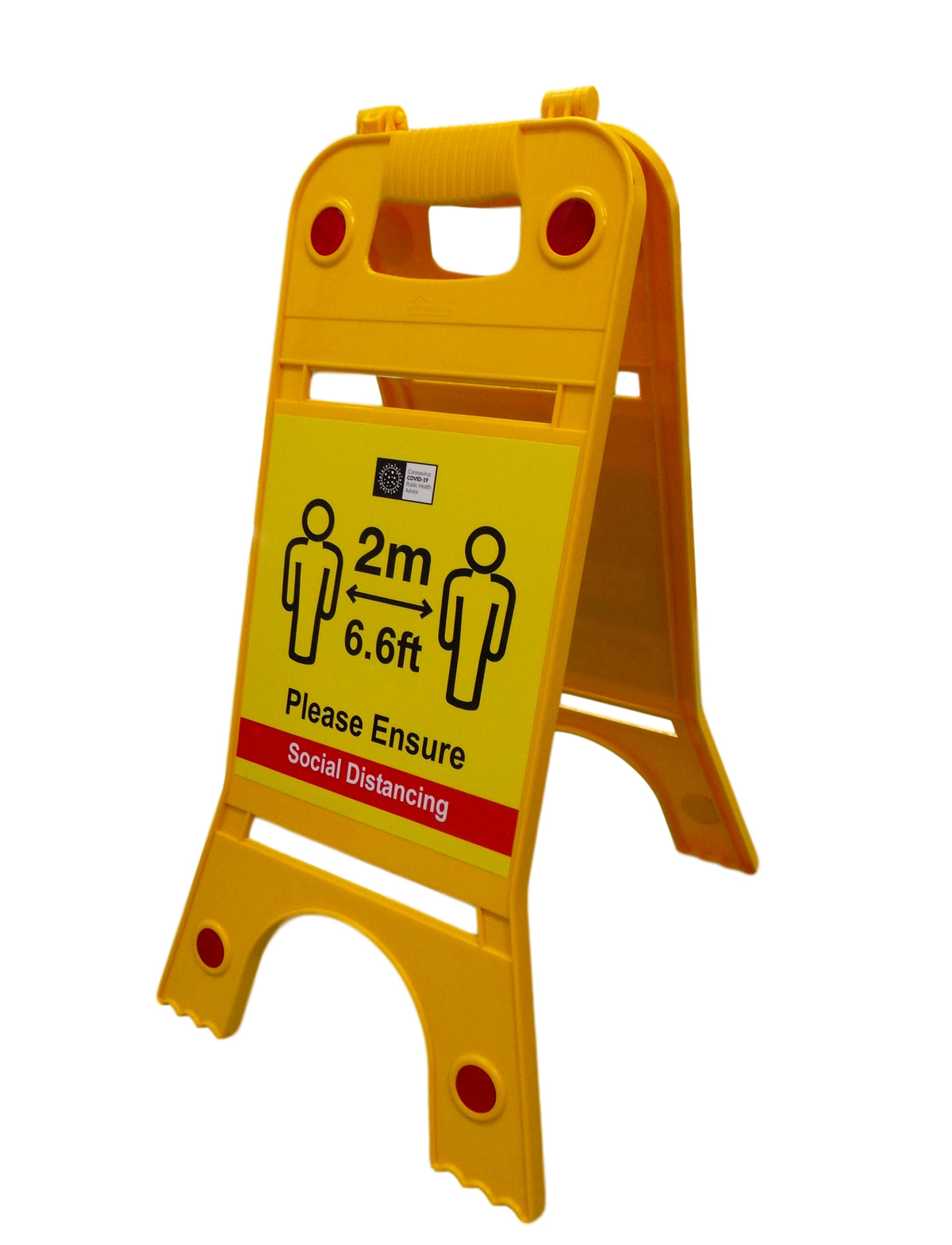 A-Frame Please Ensure Social Distancing Floor Safety Sign | Pittman