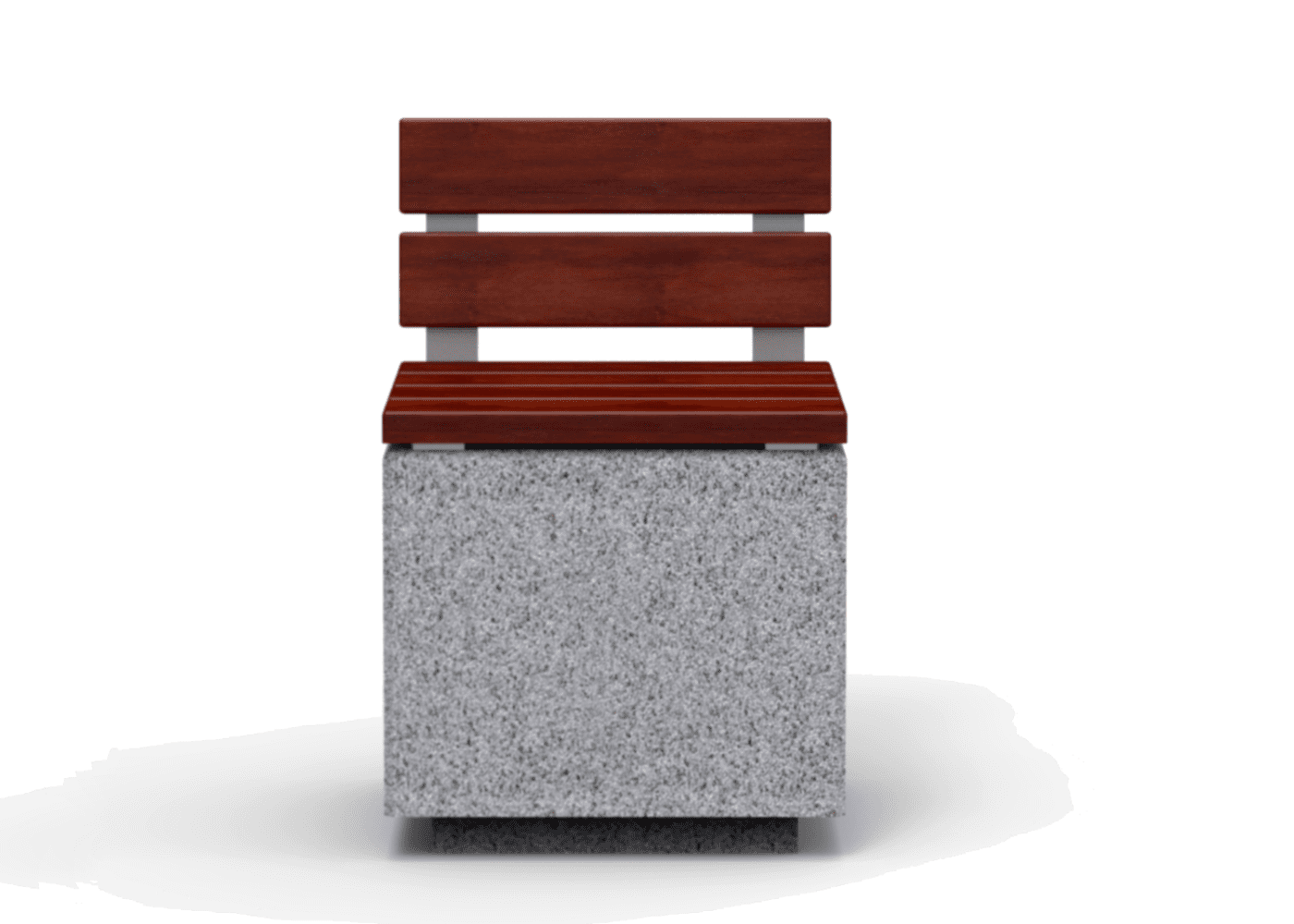 Benito Kube Madera Concrete Bench | Pittman