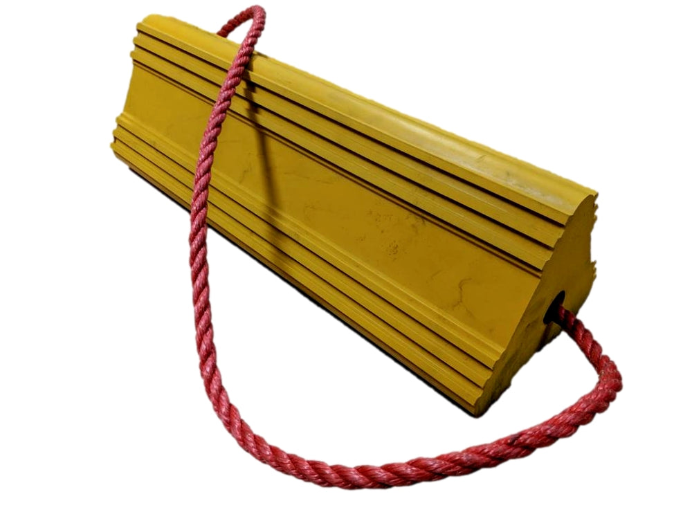 GHP Aircraft Wheel Chock Yellow - 500mm Long | Pittman