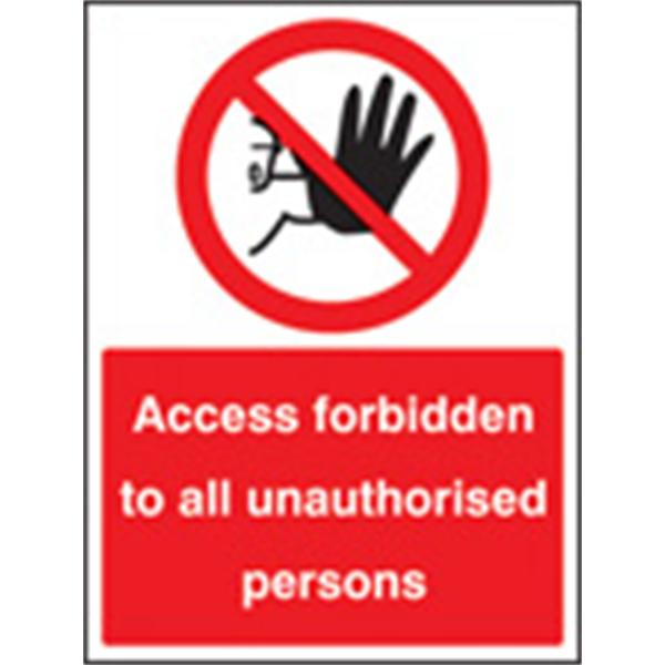Access Forbidden Prohibition Sign | Pittman
