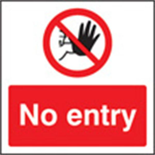 No Entry Prohibition Sign