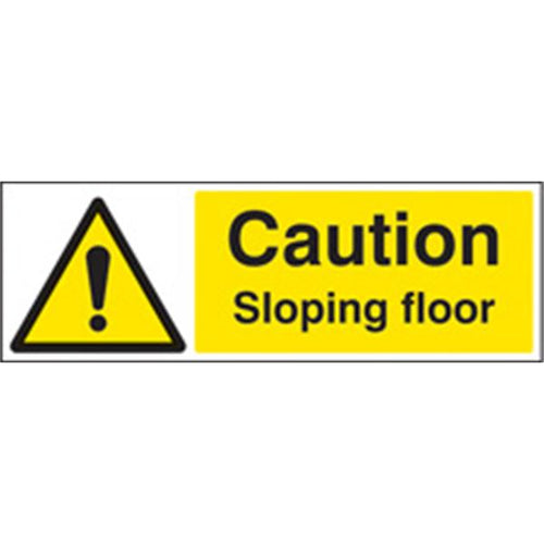 Sloping Floor Warning Sign | Pittman