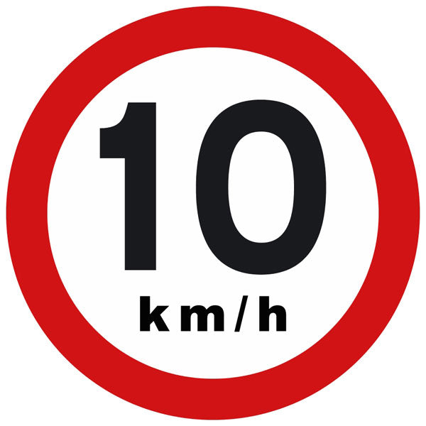 10km/h Safety Sign | Pittman