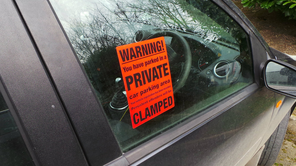 Warning Sticker Private Area Red Roll 250 | Pittman