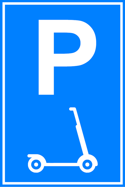 Scooter Parking Sign | Pittman