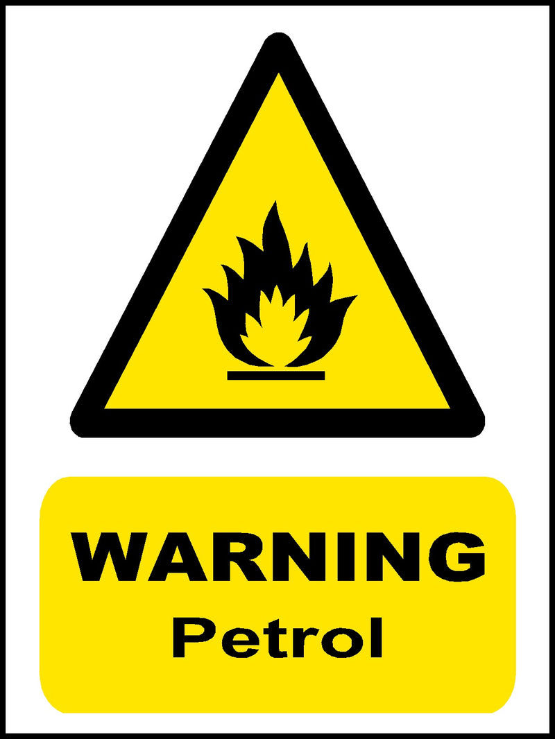 Warning Petrol Sign | Pittman