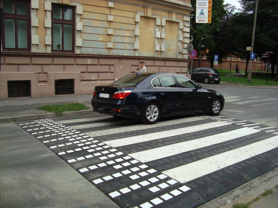 XPT - Modular Rubber Pedestrian Crossing Speed Table | Pittman