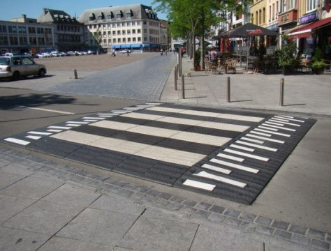 XPT - Modular Rubber Pedestrian Crossing Speed Table | Pittman
