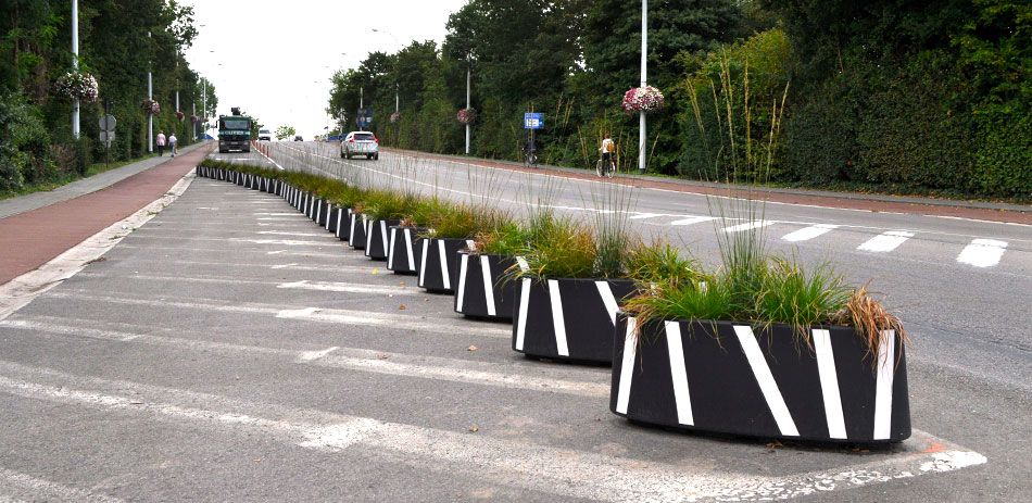 Zebra® | Planter Cycle Lane Separator | Pittman